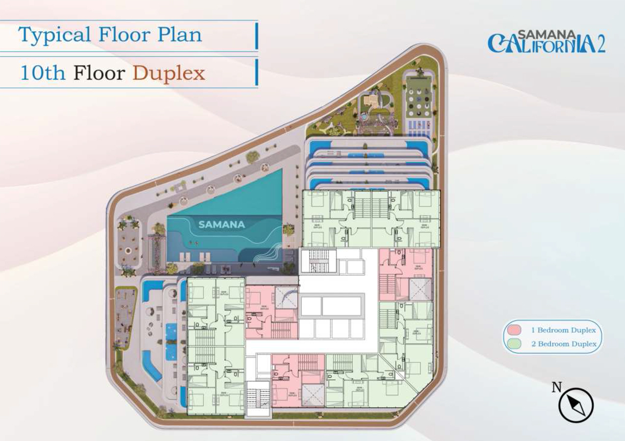Samana California 2 Apartments Duplexes with Pool - Floor Plan