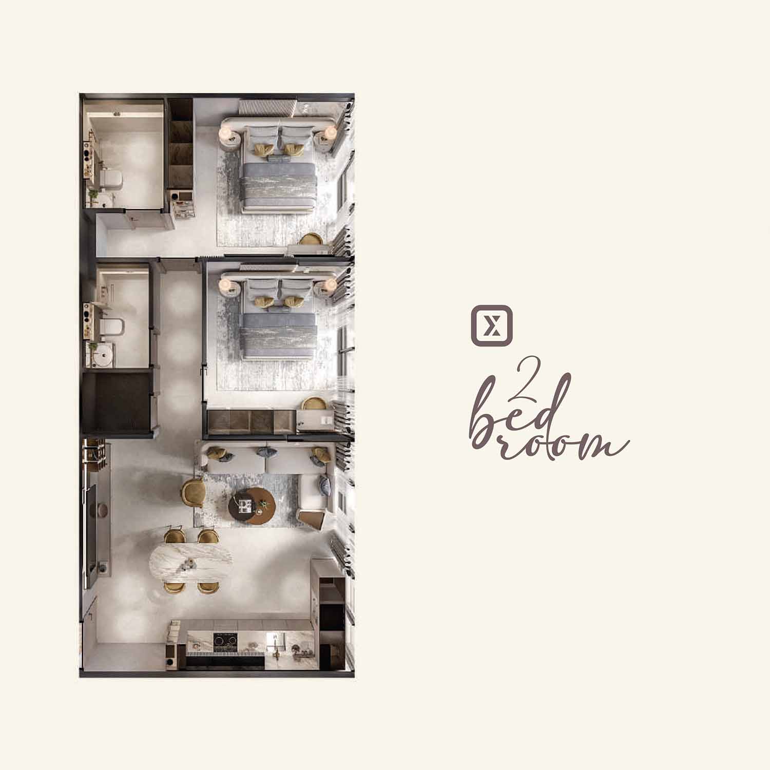 Square X Residence Apartments, JVC Dubai - Floor Plan