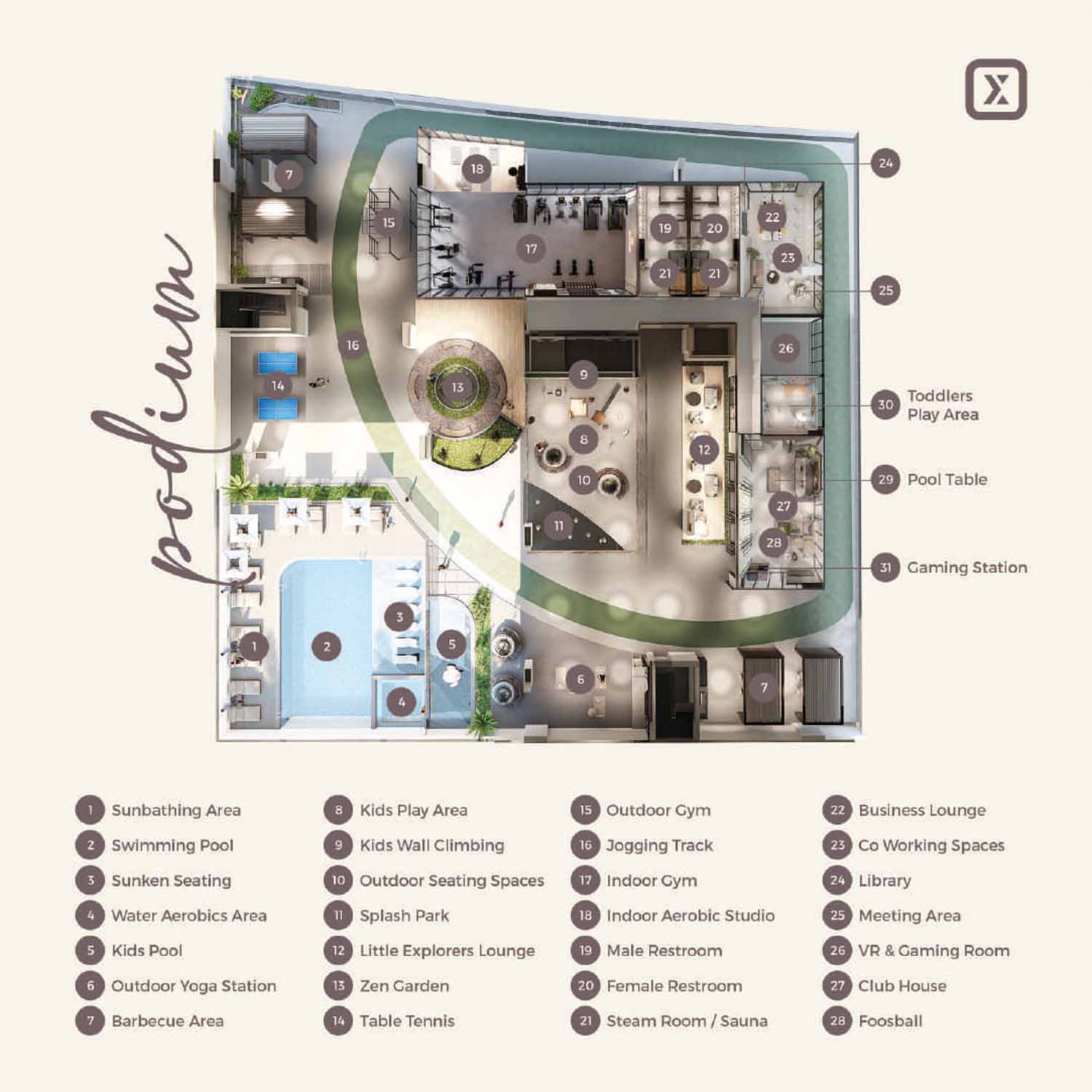 Square X Residence Apartments, JVC Dubai - Floor Plan