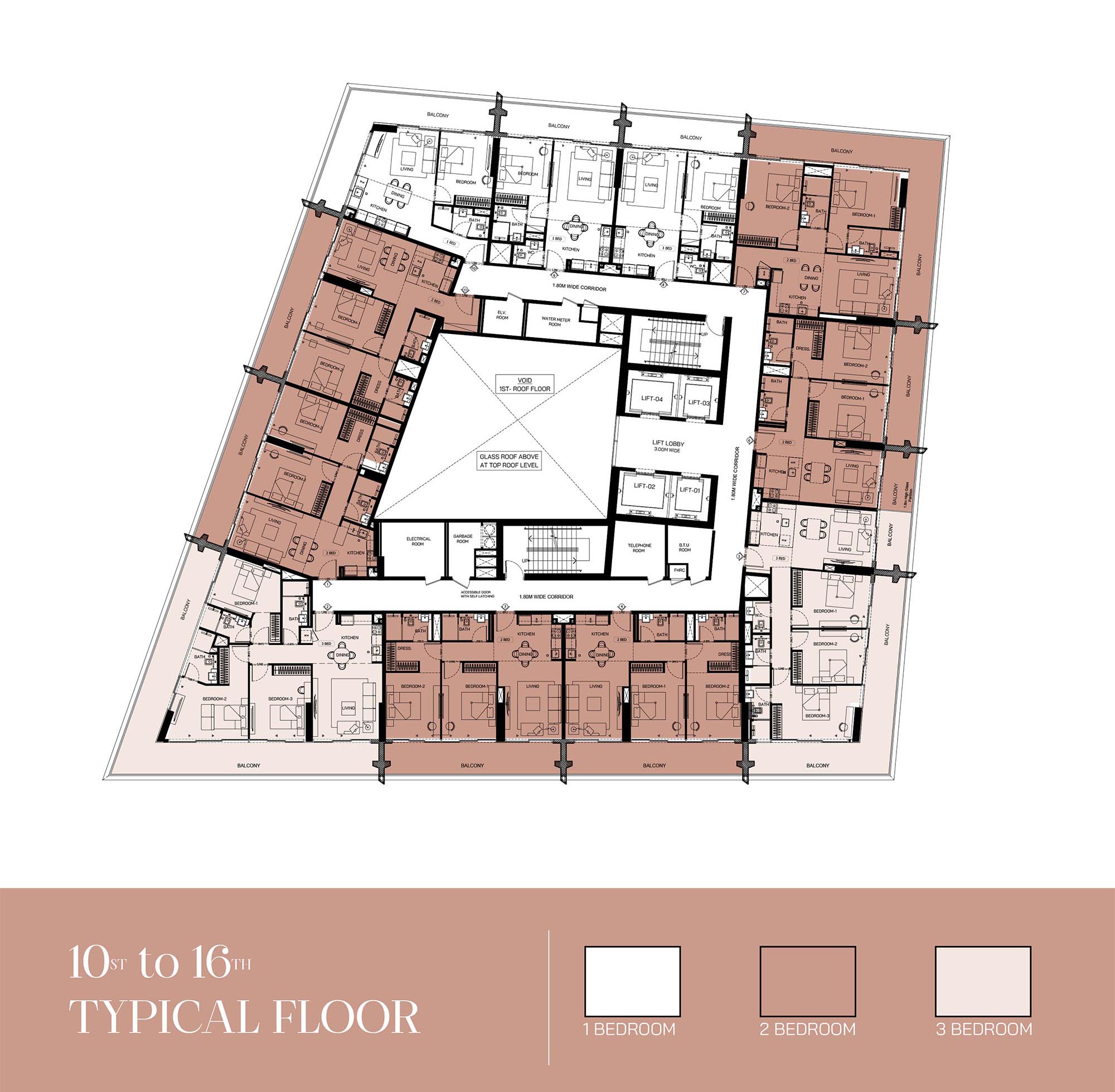 Binghatti Pinnacle Apartments, Dubai - Floor Plan