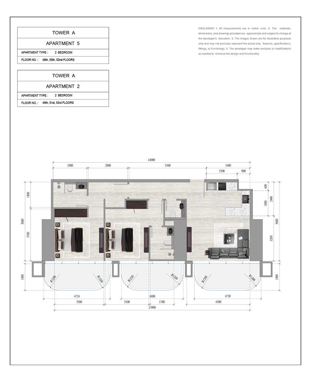 Ananda Towers Apartments, Dubai - Floor Plan