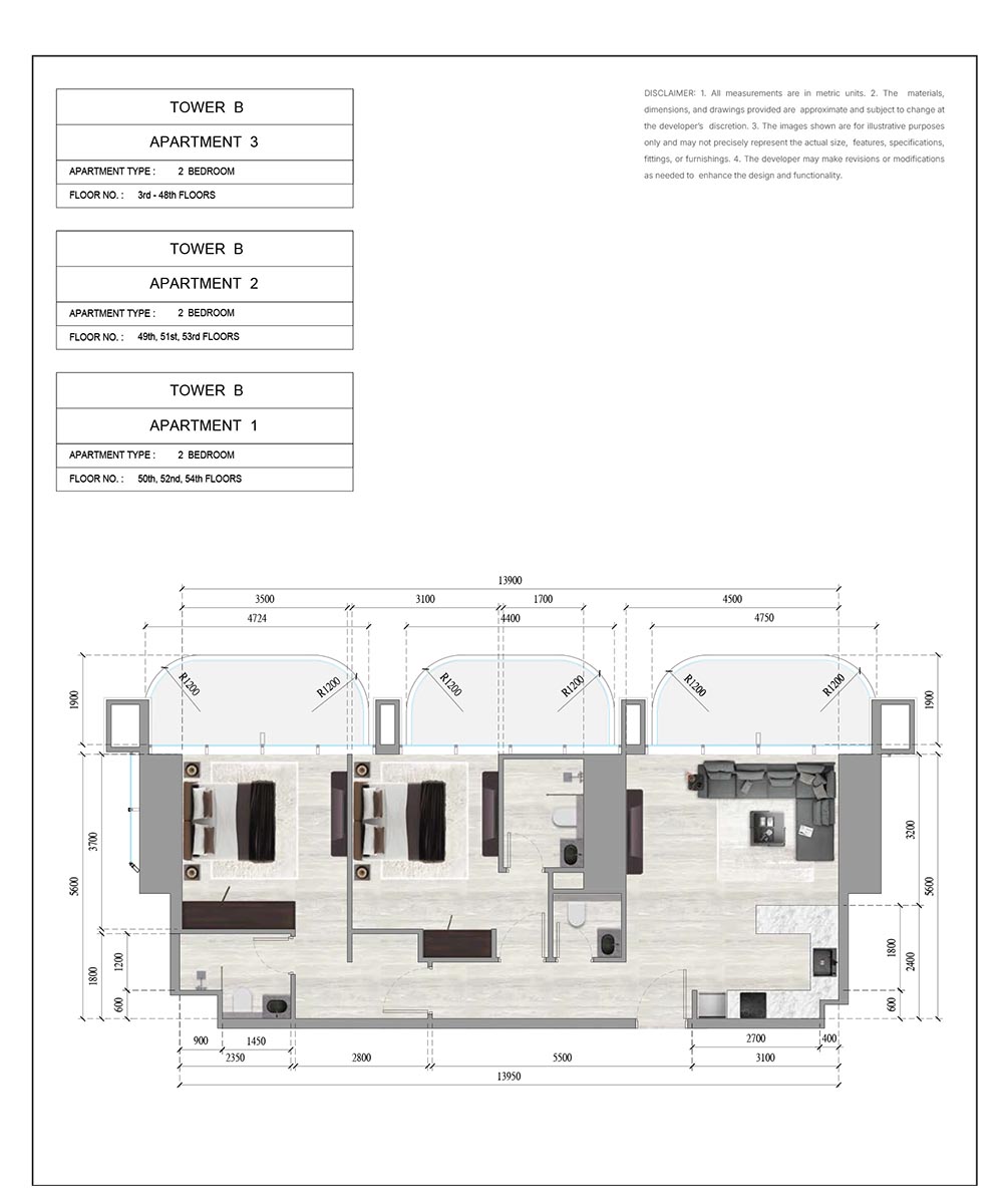Ananda Towers Apartments, Dubai - Floor Plan