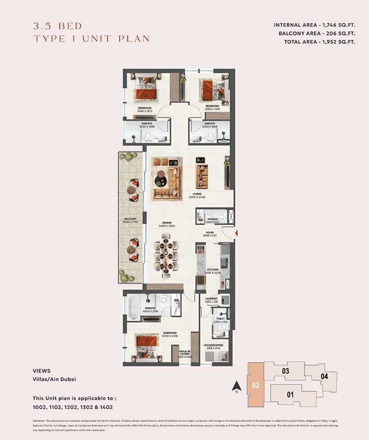 Sunvale Residences Al Furjan, Dubai - Floor Plan