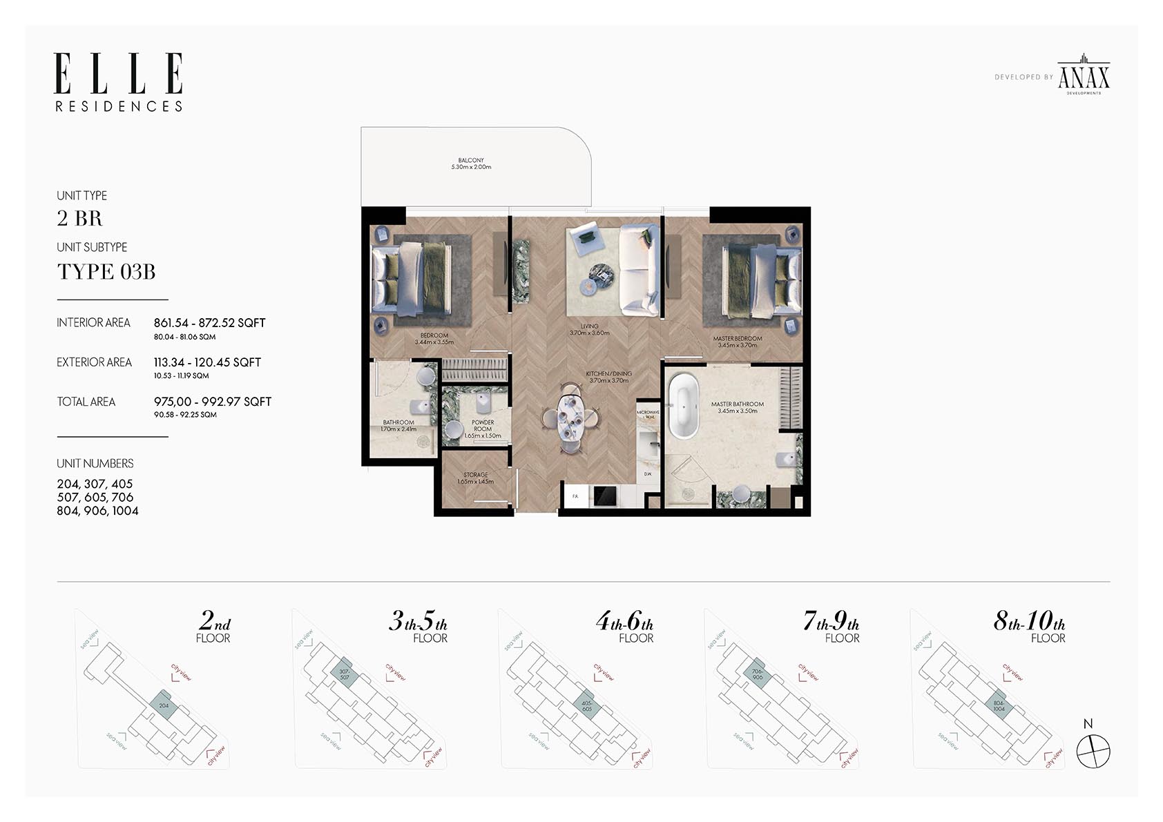 Elle Residences Floor Plan | Dubai Island