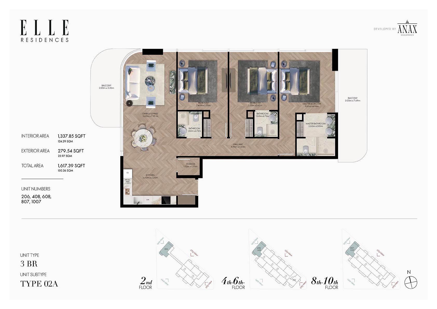 Elle Residences Floor Plan | Dubai Island