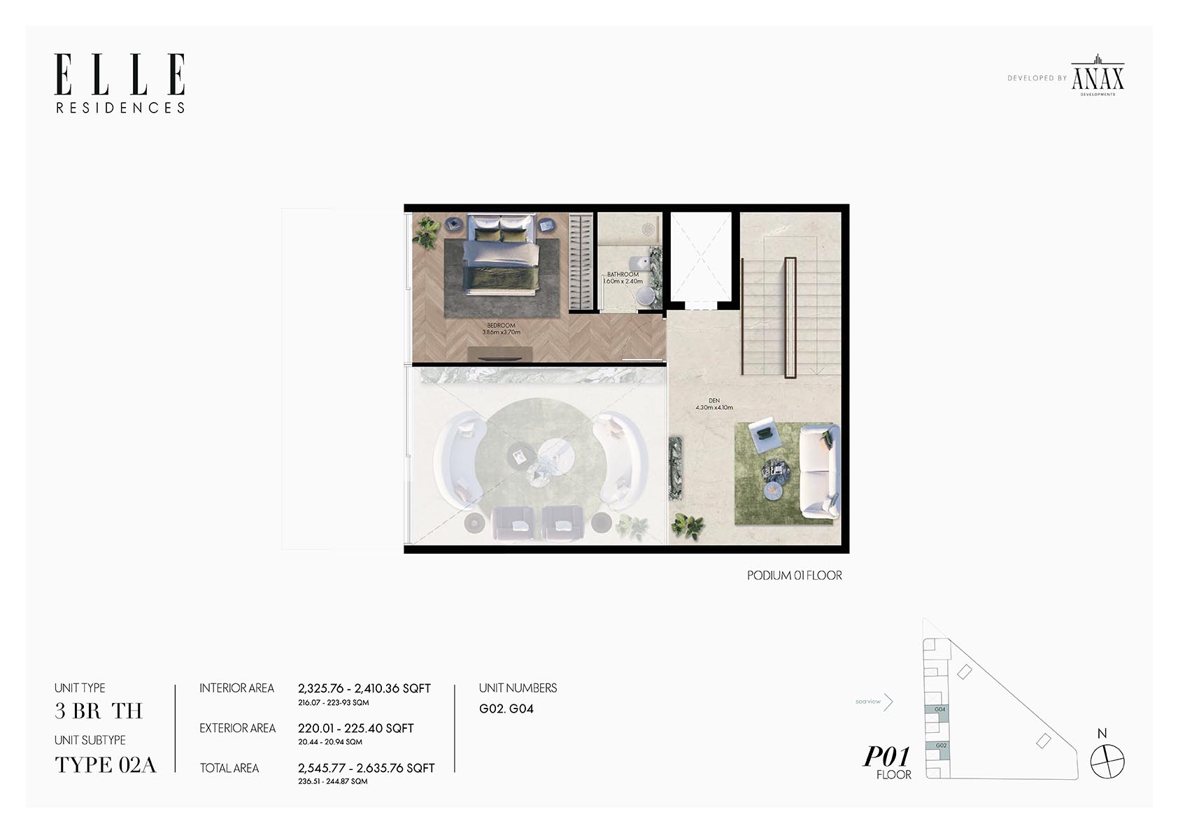 Elle Residences Floor Plan | Dubai Island