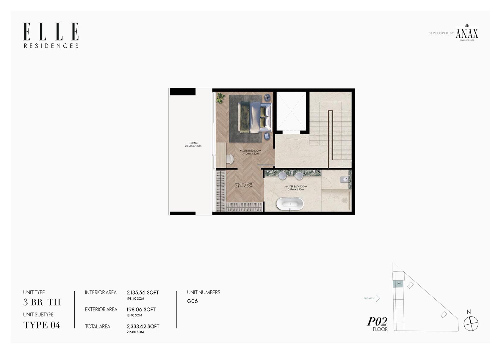 Elle Residences Floor Plan | Dubai Island