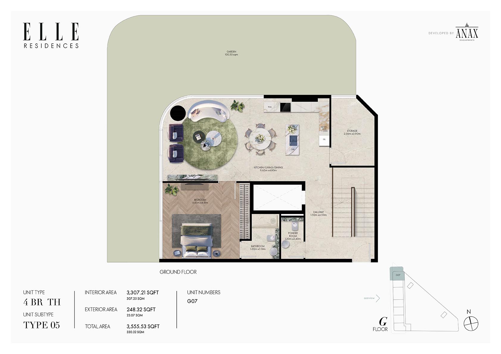 Elle Residences Floor Plan | Dubai Island