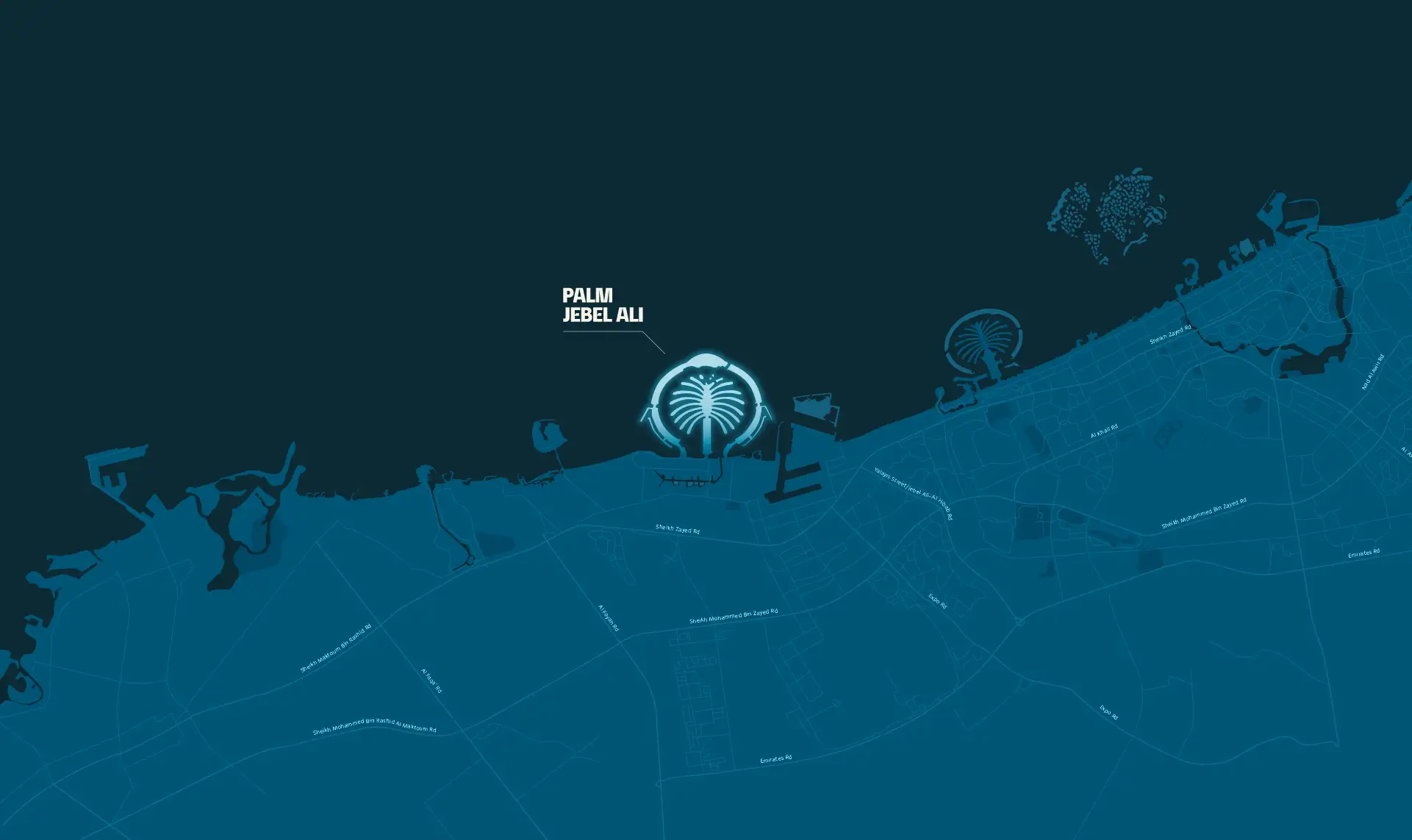 The Beach Coral Collection Frond F at Palm Jebel Ali - Master Plan
