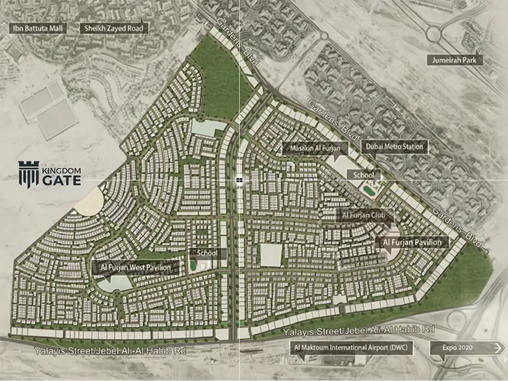 Kingdom Gate Al Furjan, Dubai - Master Plan